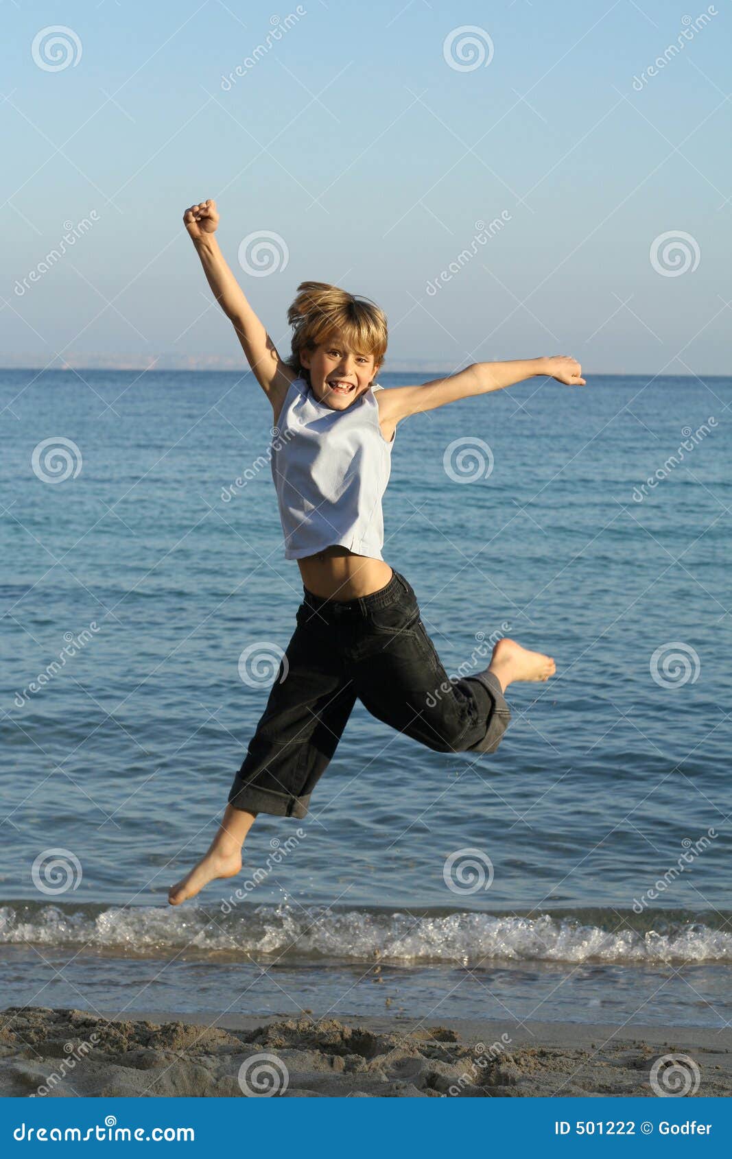 Child or kid jumping stock photo. Image of exercise, healthy - 501222