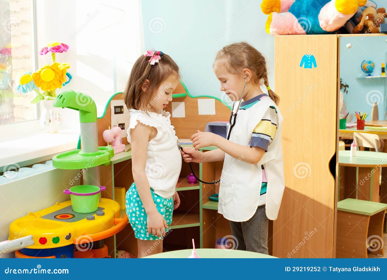 Child in kindergarten stock photo. Image of indoors, preschooler - 29219252