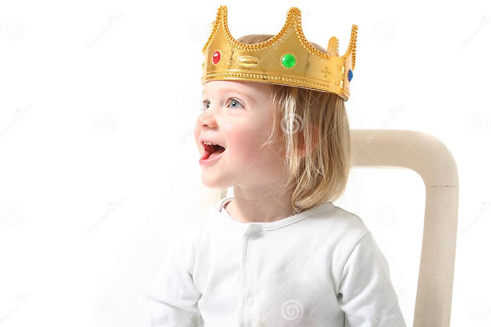 Child is king stock image. Image of baby, authority, celebration - 4674189