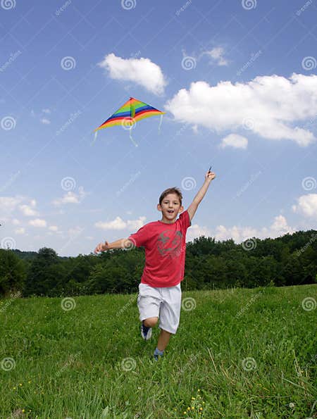 Child with kite stock photo. Image of childhood, holding - 2614384