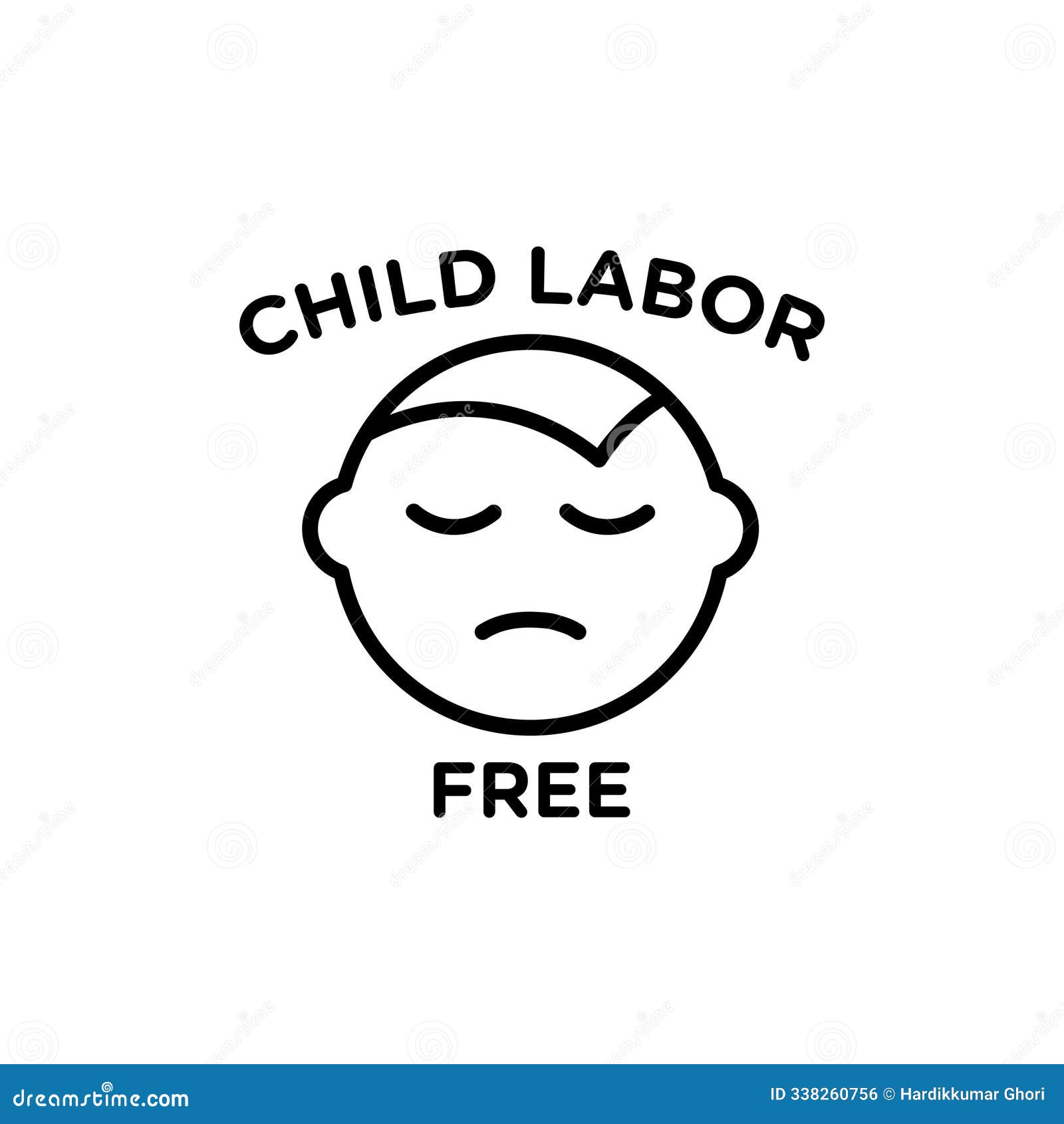 Child Labor Banner. Child Labor Speech Bubble. Vector Illustration ...