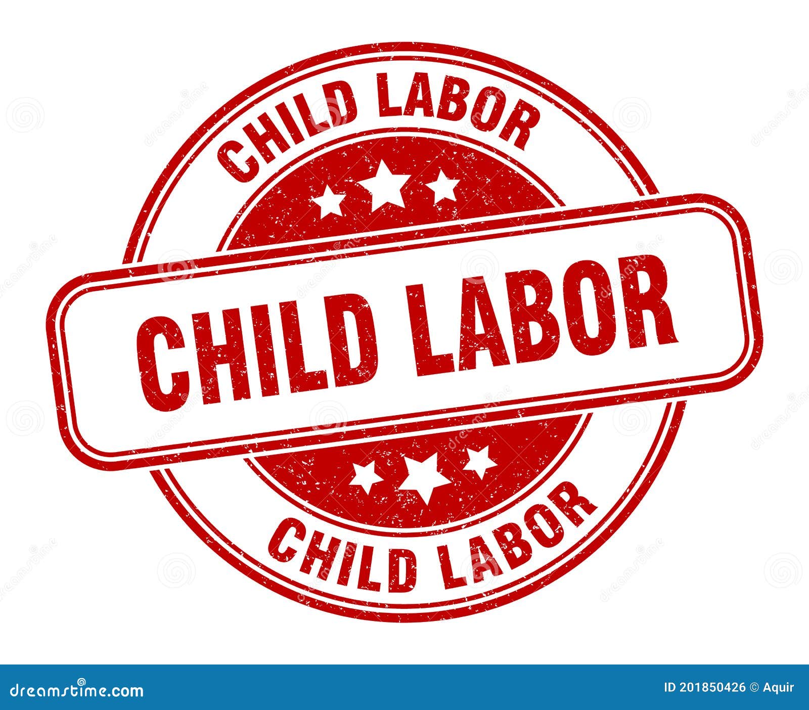 Child Labor Stamp. Child Labor Label. Round Grunge Sign Stock Vector ...