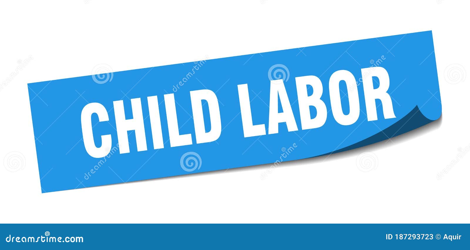 Child Labor Sticker. Child Labor Square Isolated Sign Stock Vector ...
