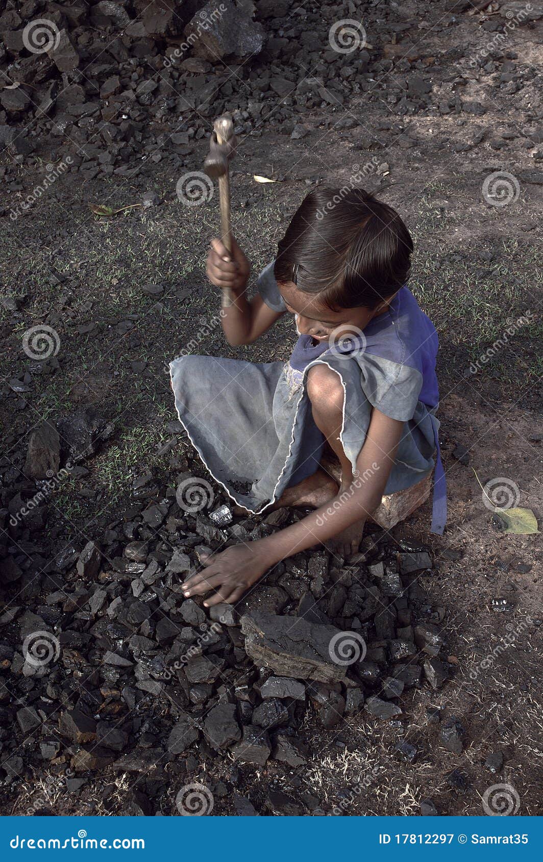Child Labour at the Brick Field Editorial Photography - Image of nature ...