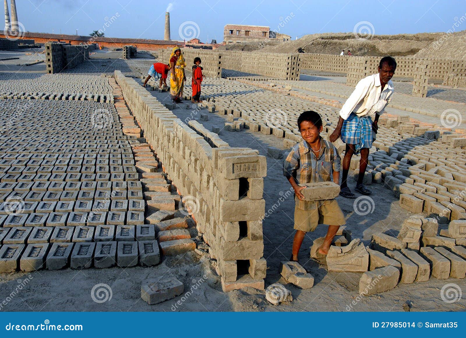 Child Labour - Small Boy Going For Day Work In Pakistani Village ...