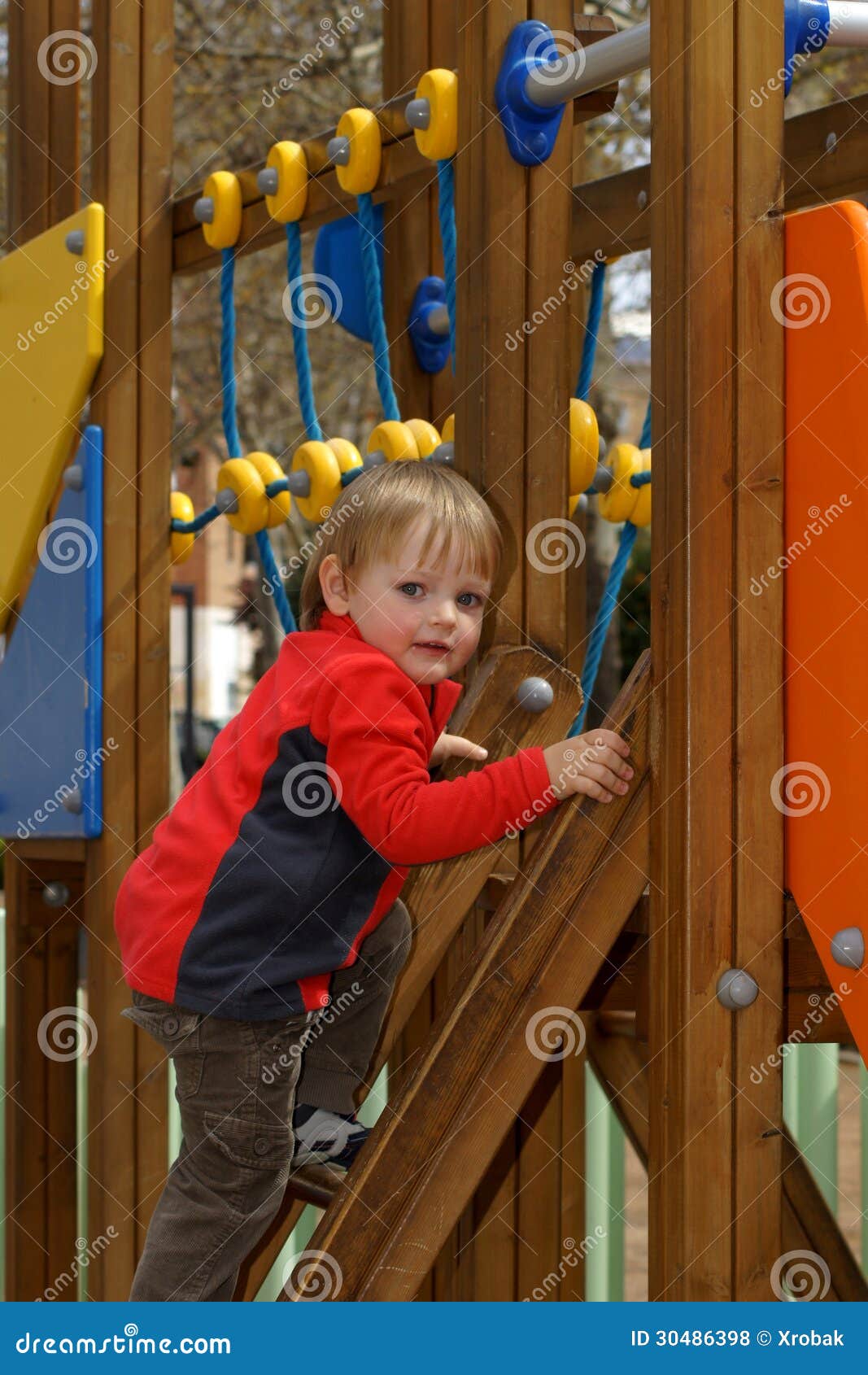 The child on a ladder stock photo. Image of exercising - 30486398