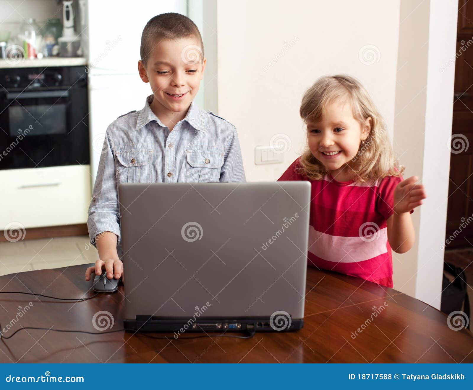 Child with laptop stock photo. Image of people, home - 18717588