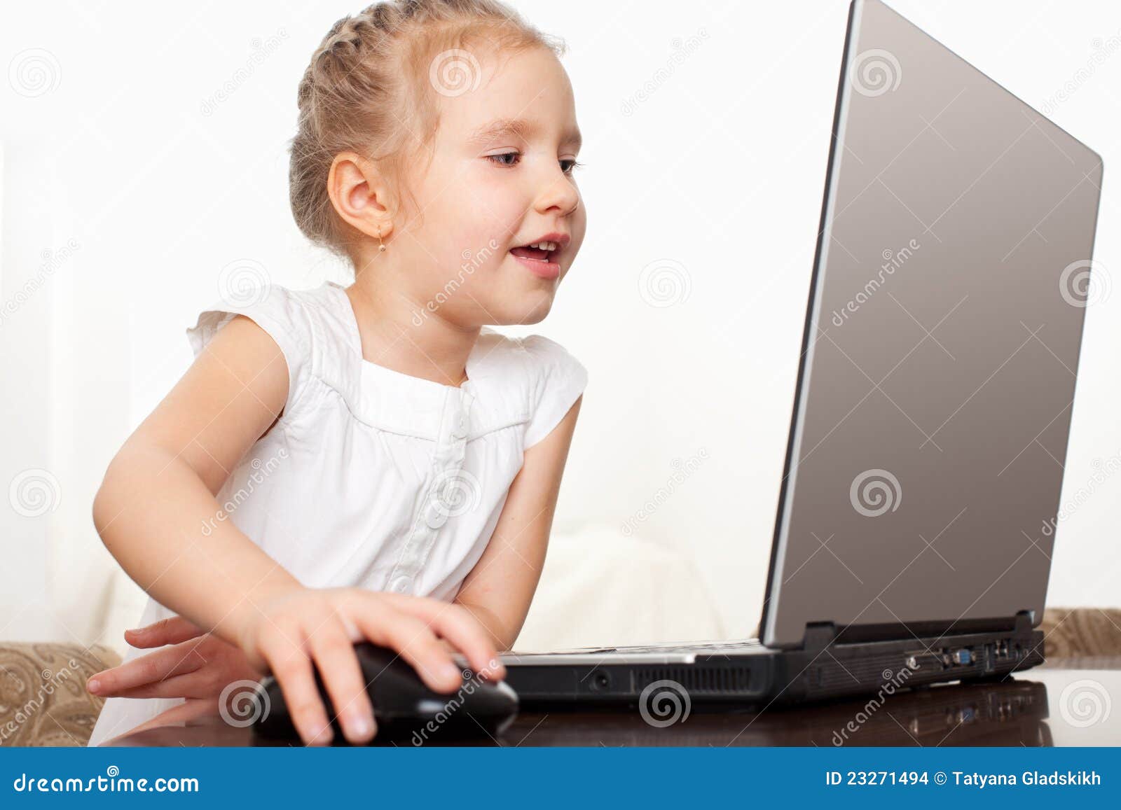 Child with laptop stock photo. Image of playful, computer - 23271494