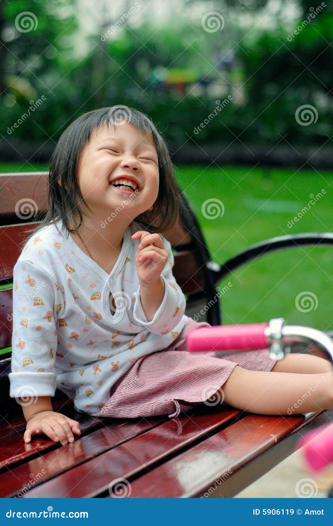 The child laugh stock image. Image of baby, bicycle, children - 5906119