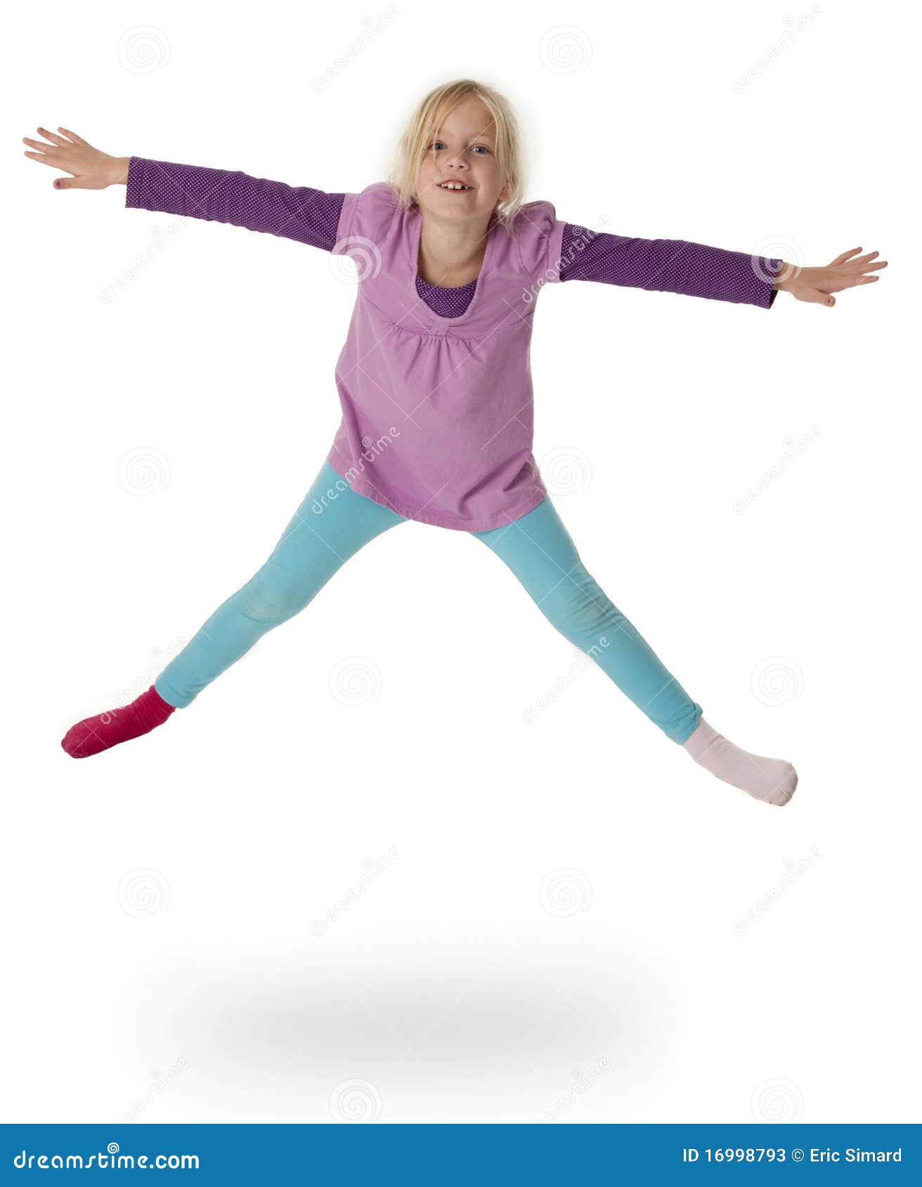 Child Leaping in Air stock image. Image of white, smile - 16998793