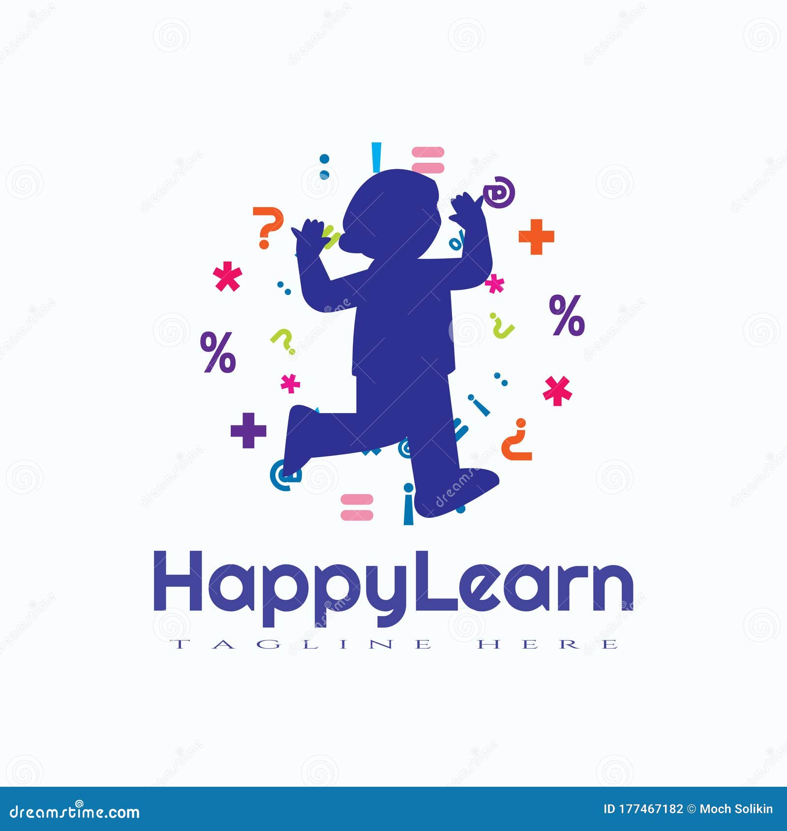 Child Learn Logo Design, Kid Education Icon, Illustration Element ...