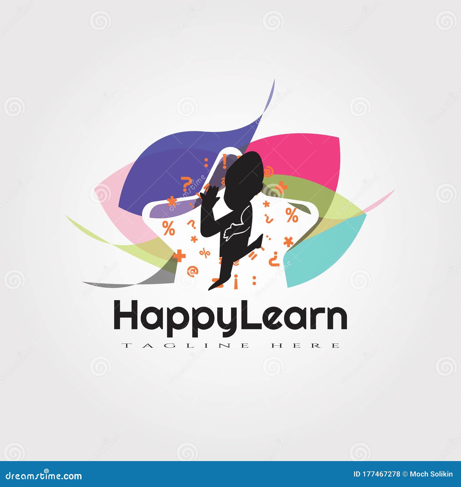 Child Learn Logo Design, Kid Education Icon, Illustration Element ...