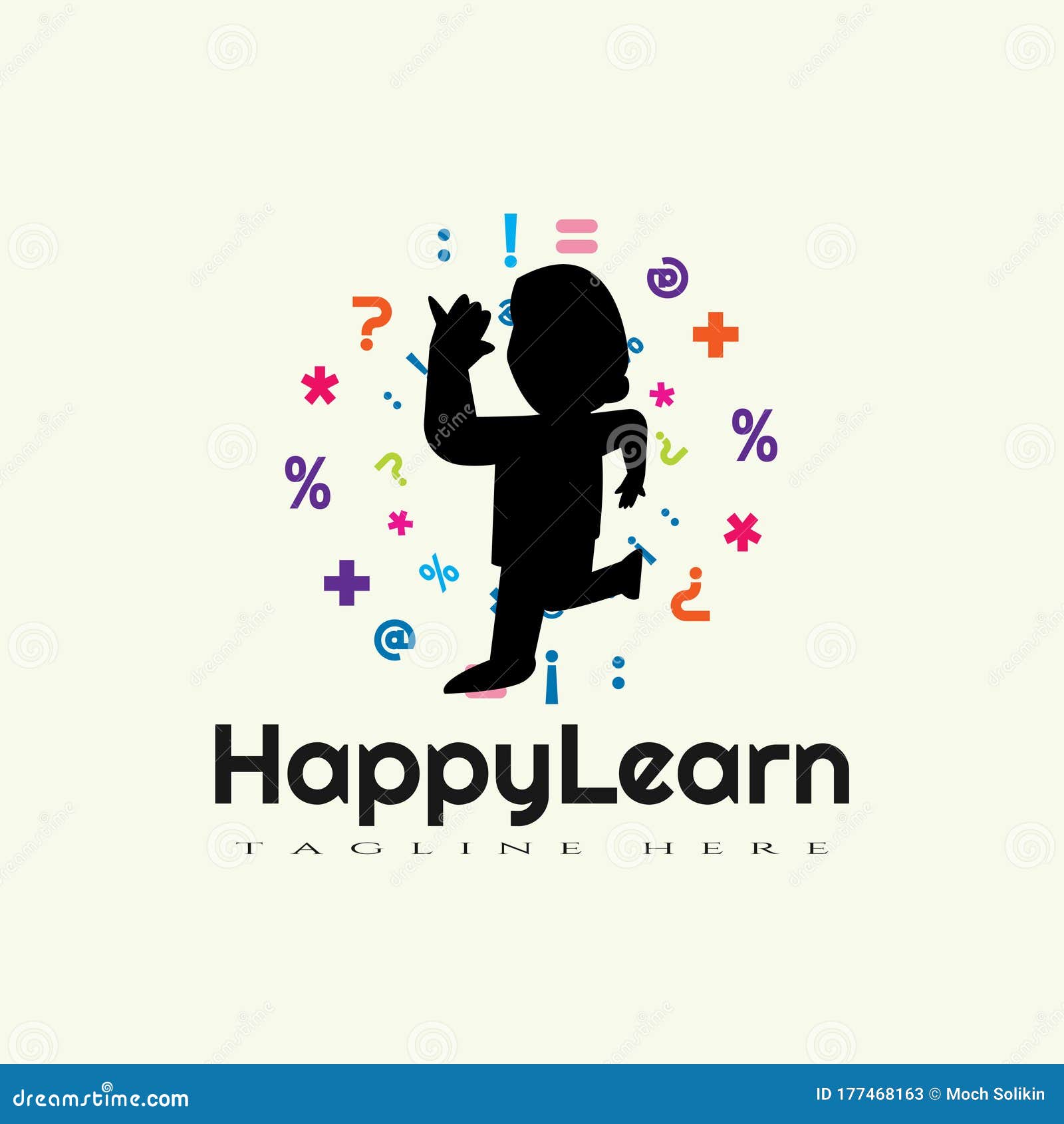 Child Learn Logo Design, Kid Education Icon, Illustration Element ...