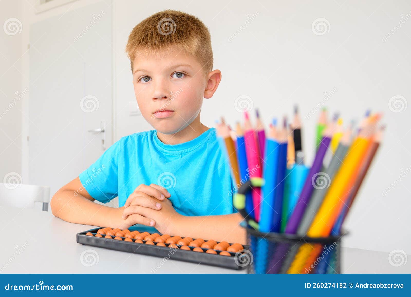 Child with Learning Difficulty in Occupational Therapy. a Boy Doing ...