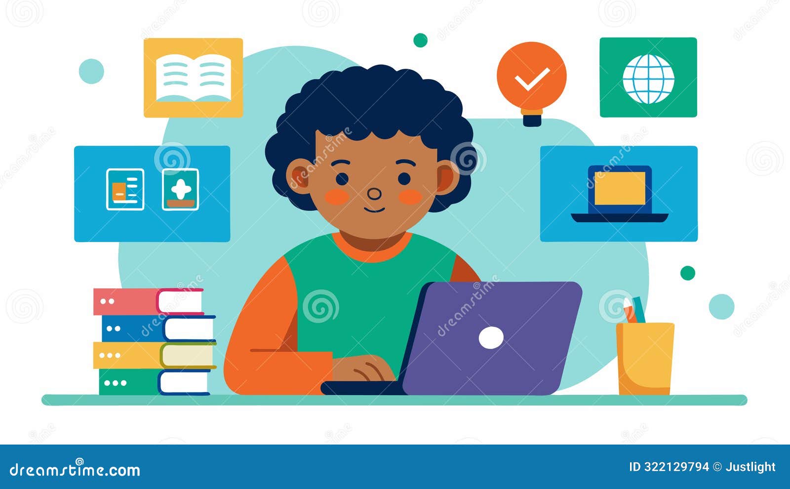 A Child with a Learning Disability is Using an App To Help with Their ...