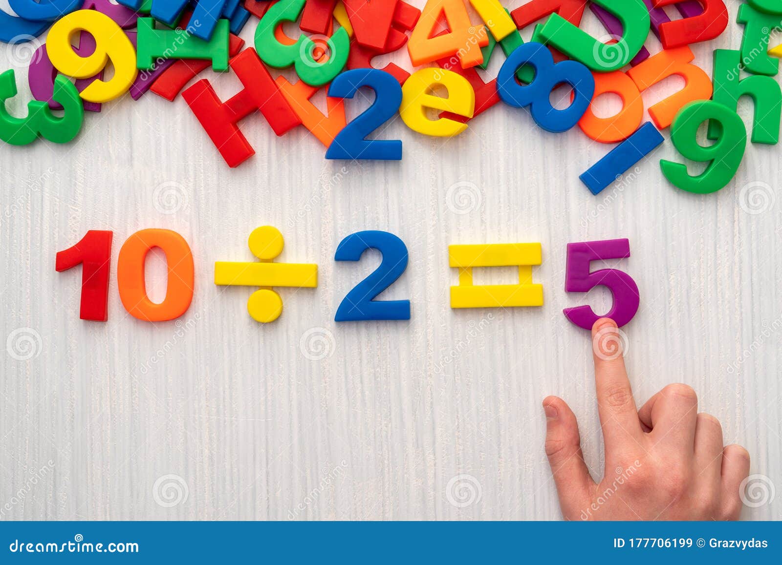 Child Learning Math stock image. Image of character - 177706199