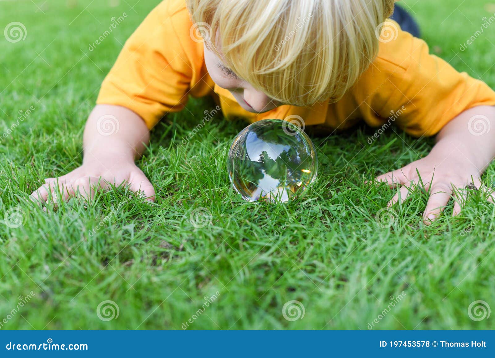 Child Learning about Nature Outside through Play and Exploring the ...