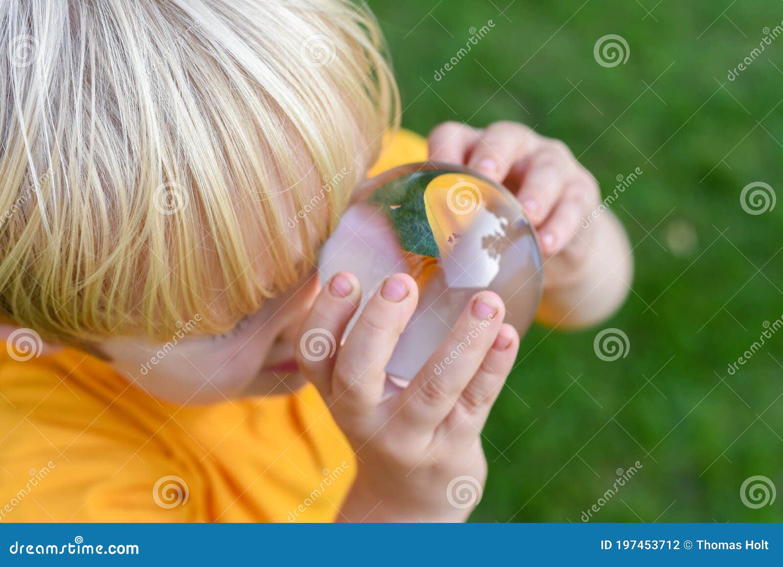 Child Learning about Nature Outside through Play and Exploring the ...