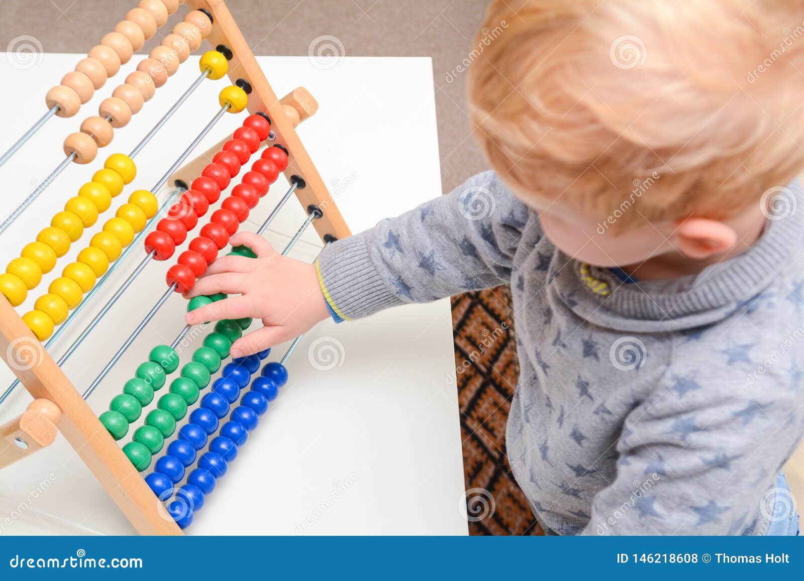 Abacus To Learn How To Count Numbers Based On Decimal Or Base Te Stock ...