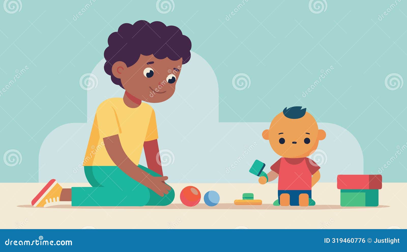 A Child Learning To Pause and Think before Grabbing a Toy from Another ...