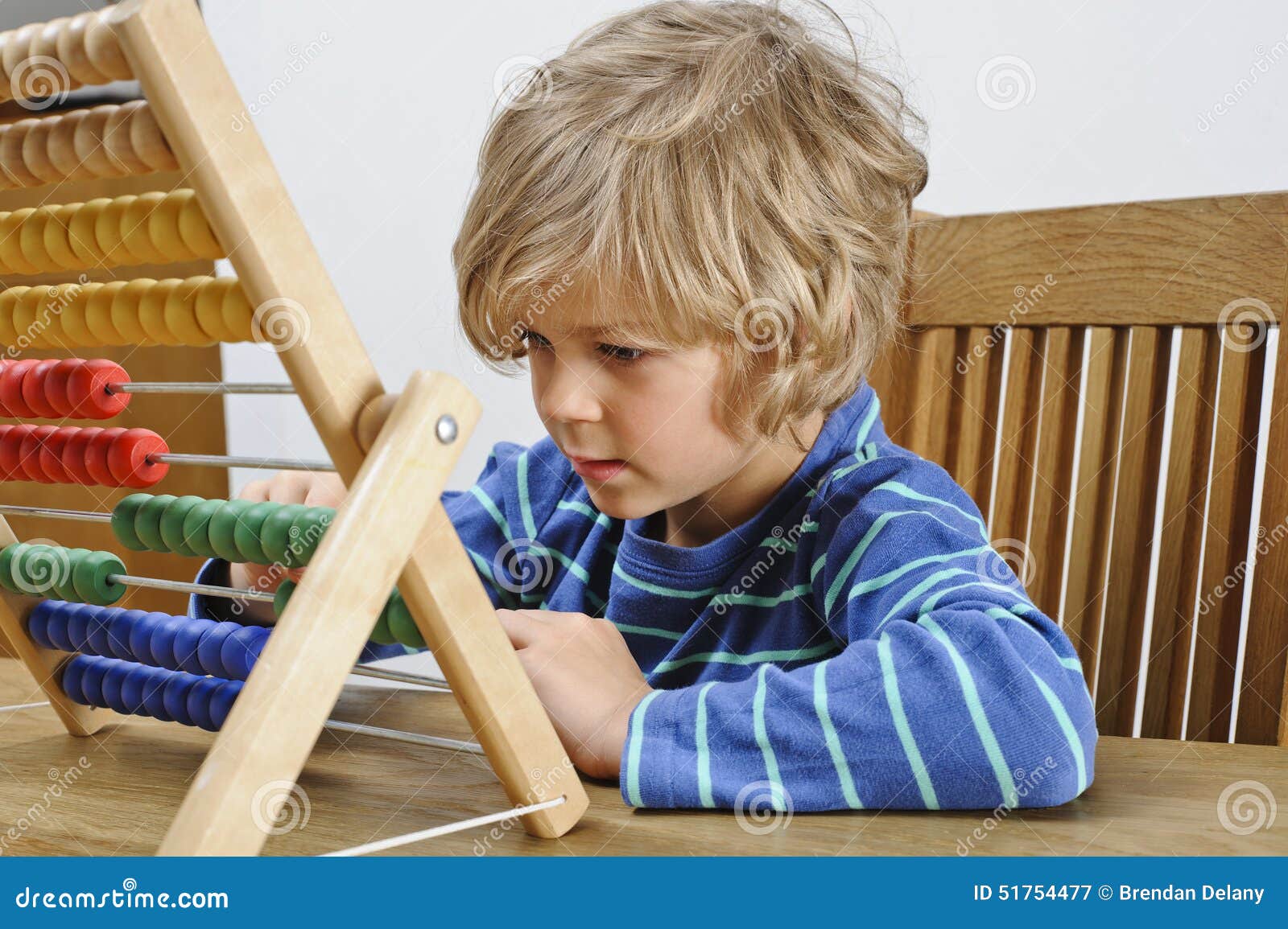 Child Learning To Use an Abacus Stock Image - Image of childhood ...