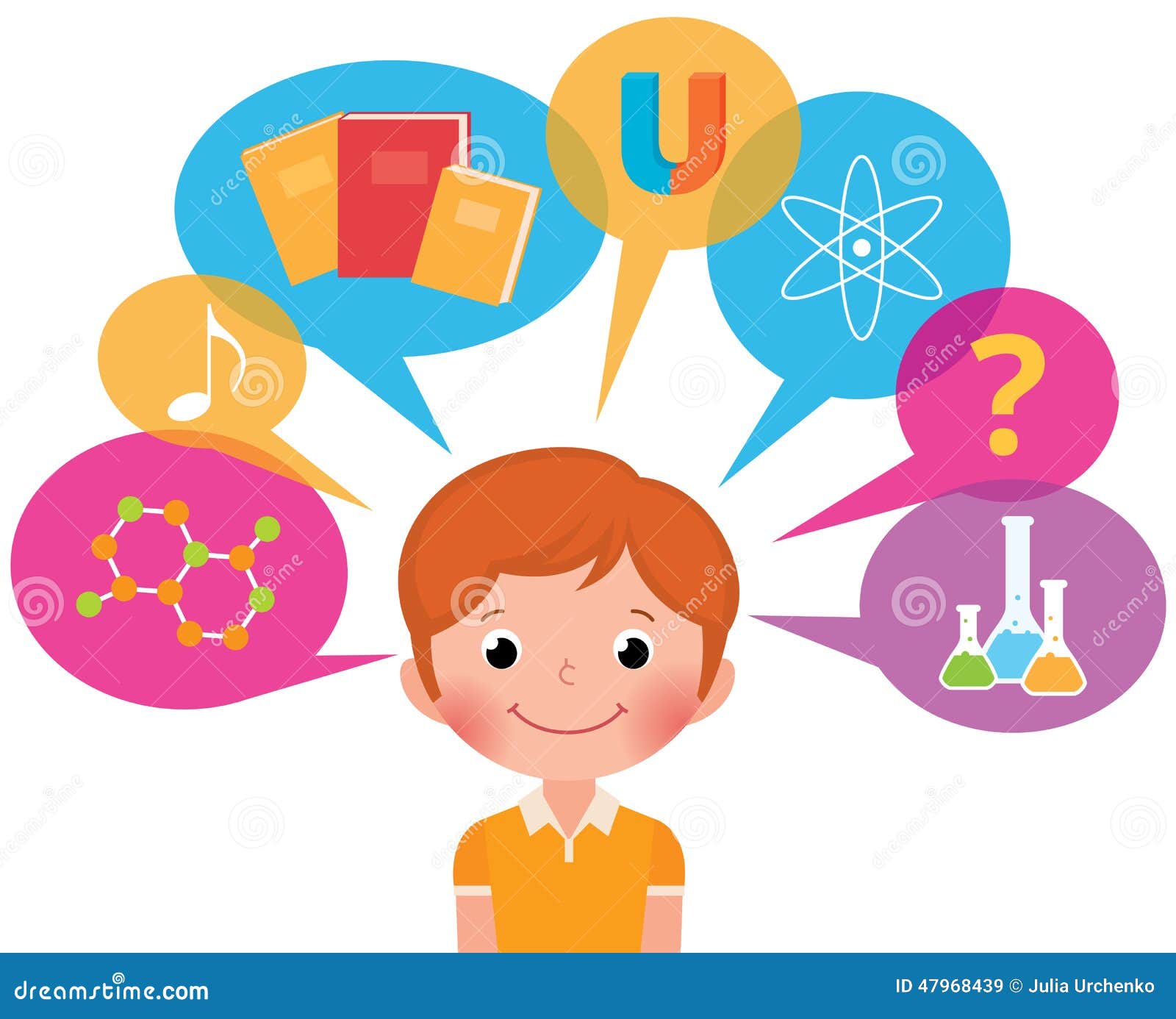 Child learns stock vector. Illustration of smart, education - 47968439