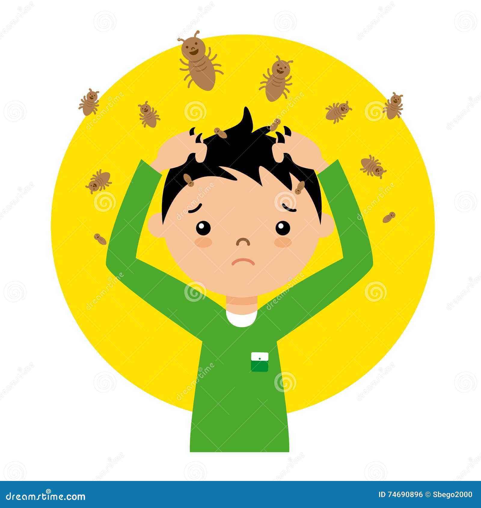 Arm Scratches Because Of Itching From Infection Fungus Or Tinea ...