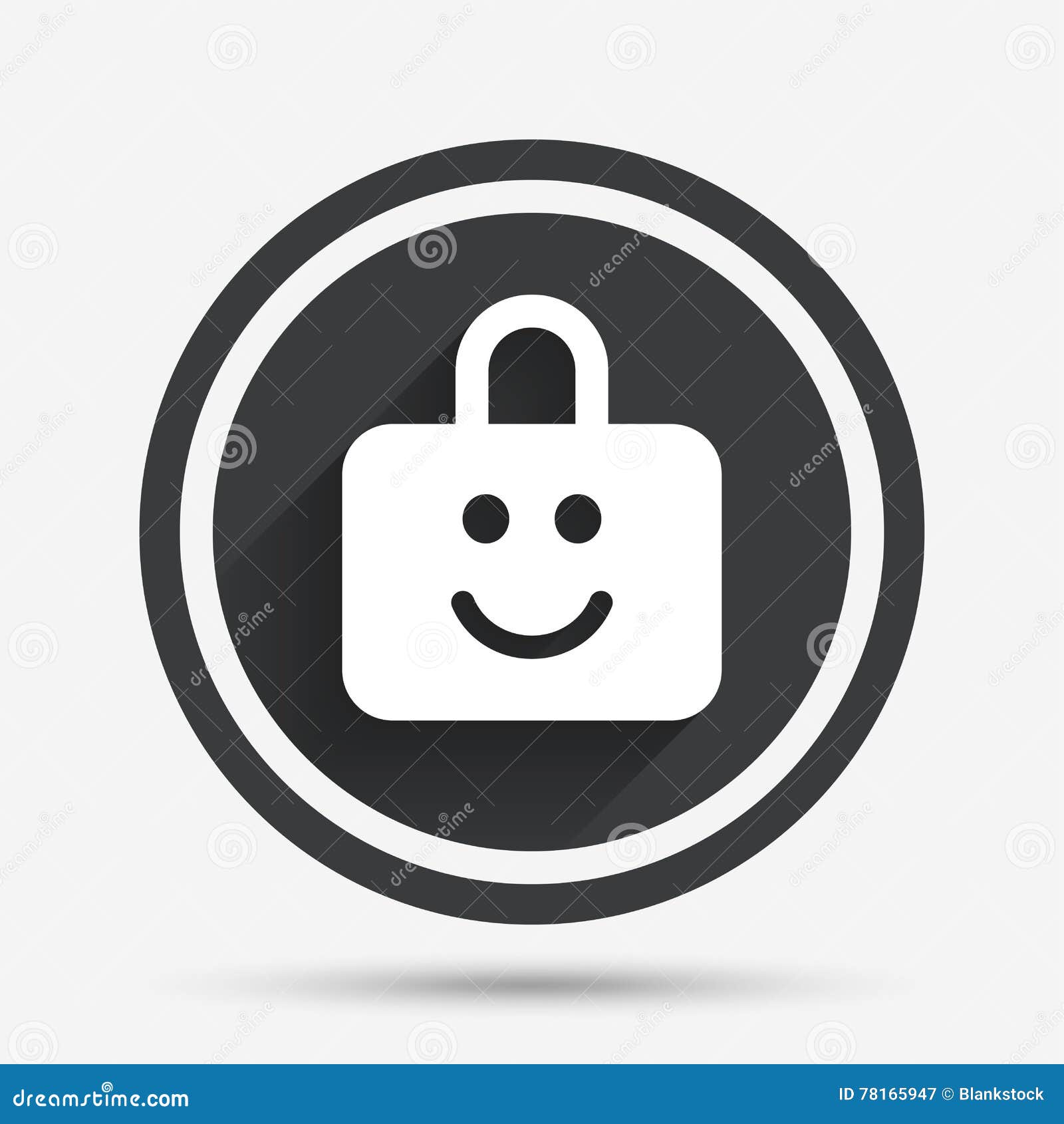 Child Lock Icon. Locker with Smile Symbol Stock Vector - Illustration ...