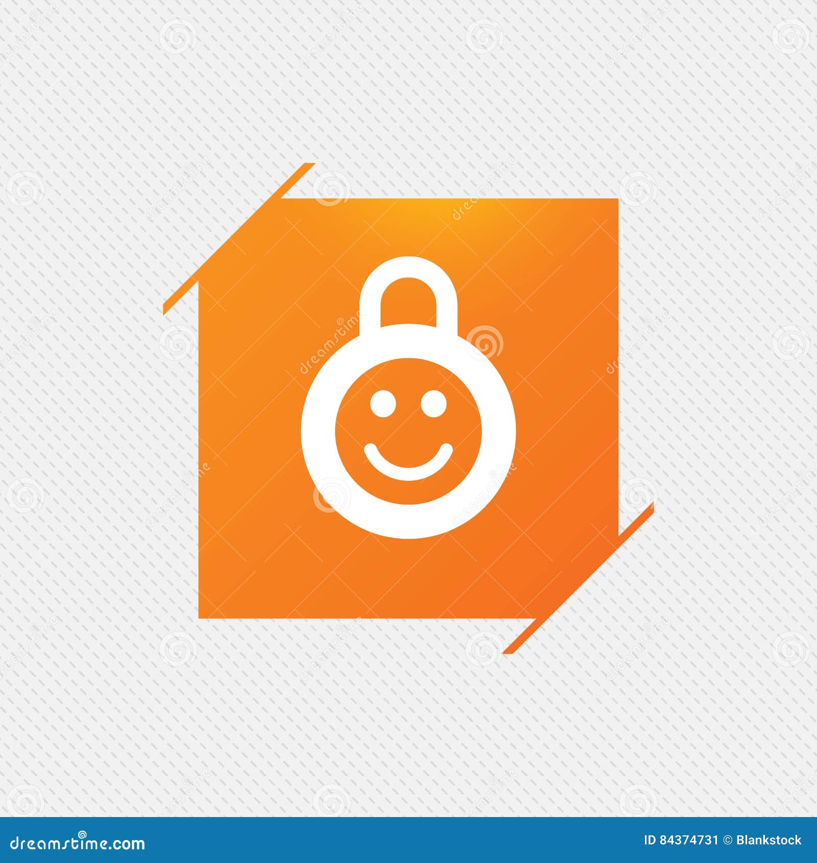Child Lock Icon. Locker with Smile Symbol Stock Vector - Illustration ...