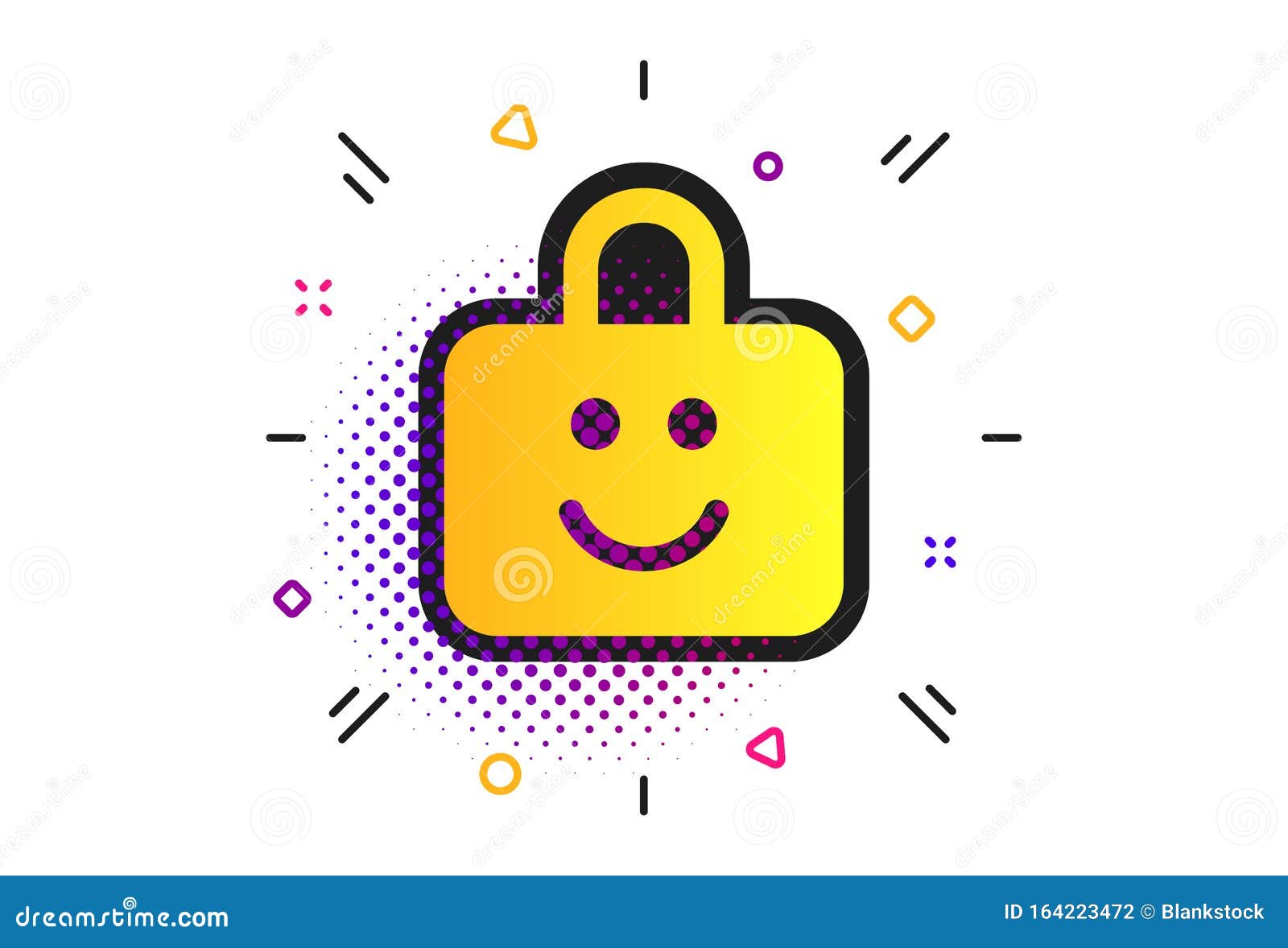 Child Lock Icon. Locker with Smile Symbol. Vector Stock Vector ...