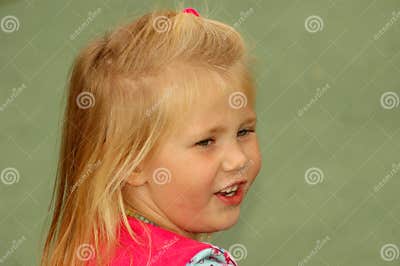 Child looking back stock photo. Image of friendly, heads - 2681714