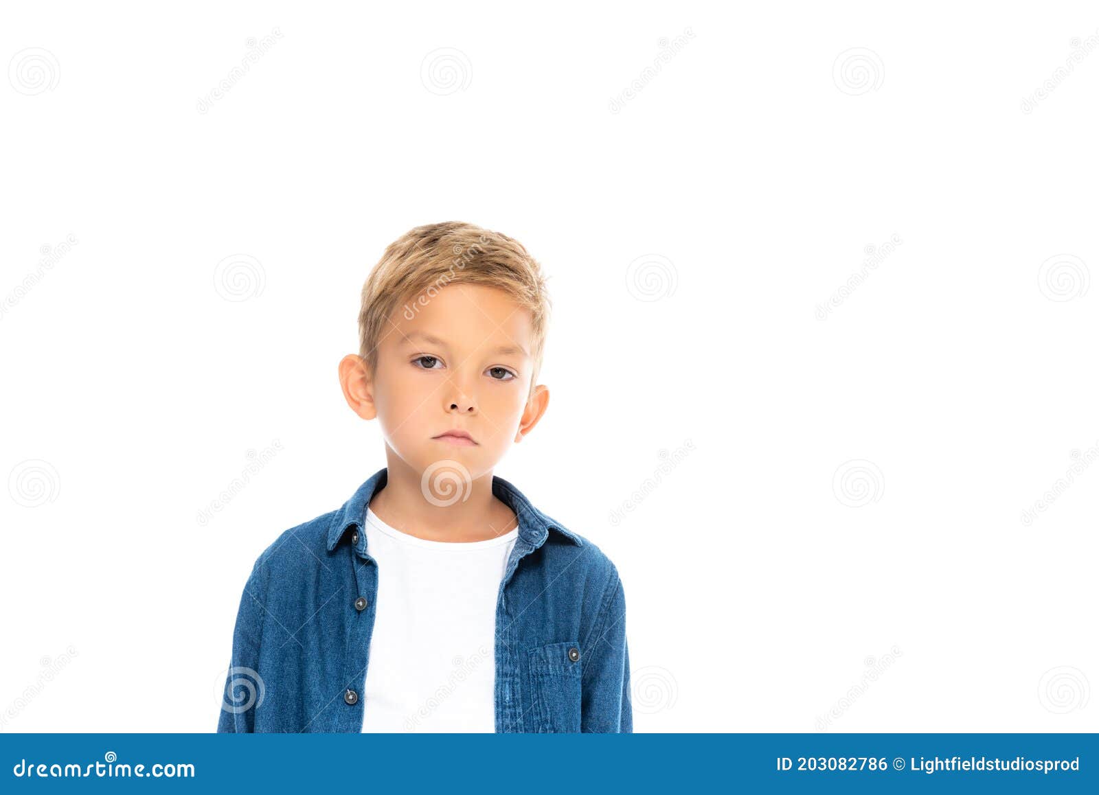 Child Looking at Camera Isolated on Stock Photo - Image of childhood ...