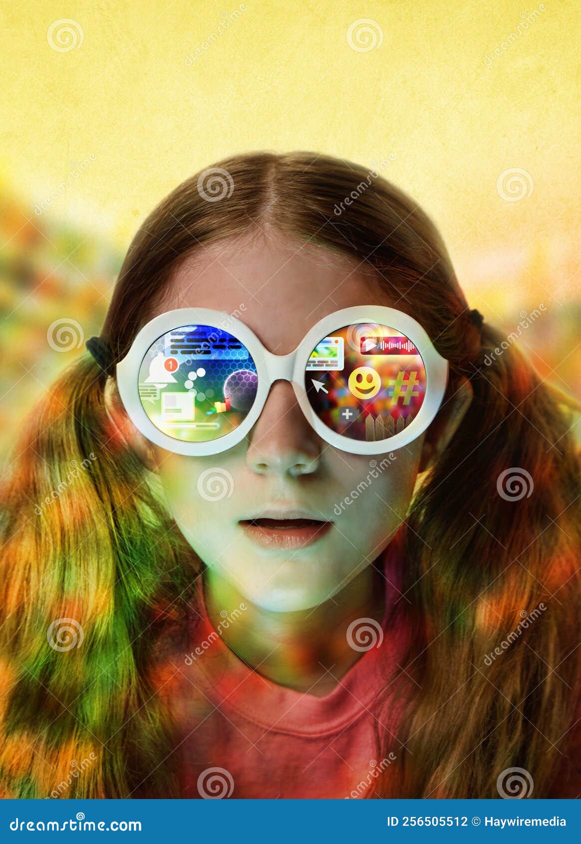 Child Looking at Digital Technology Information Stock Photo - Image of ...