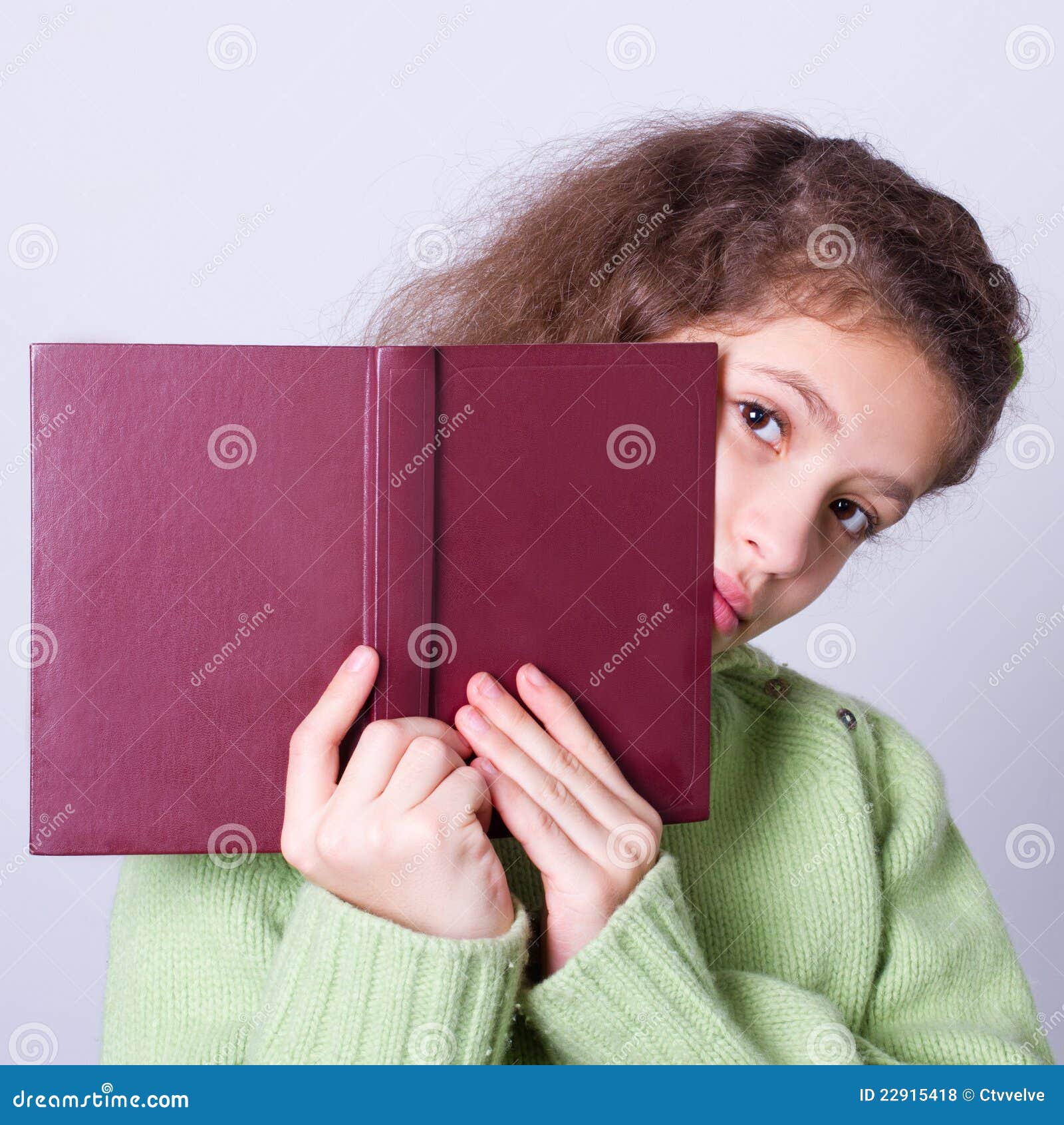 Child Looking Out of the Book Stock Photo - Image of book, school: 22915418