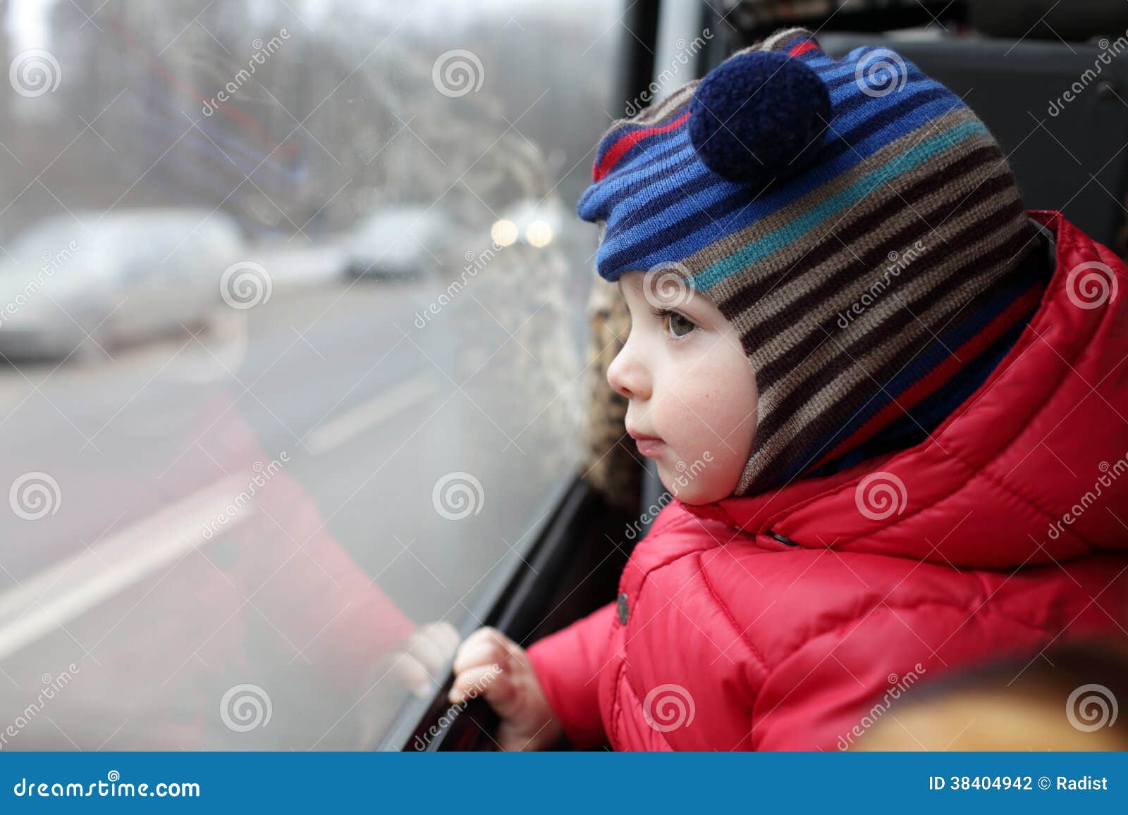 Child Looking Out the Window Stock Photo - Image of child, cheerful ...