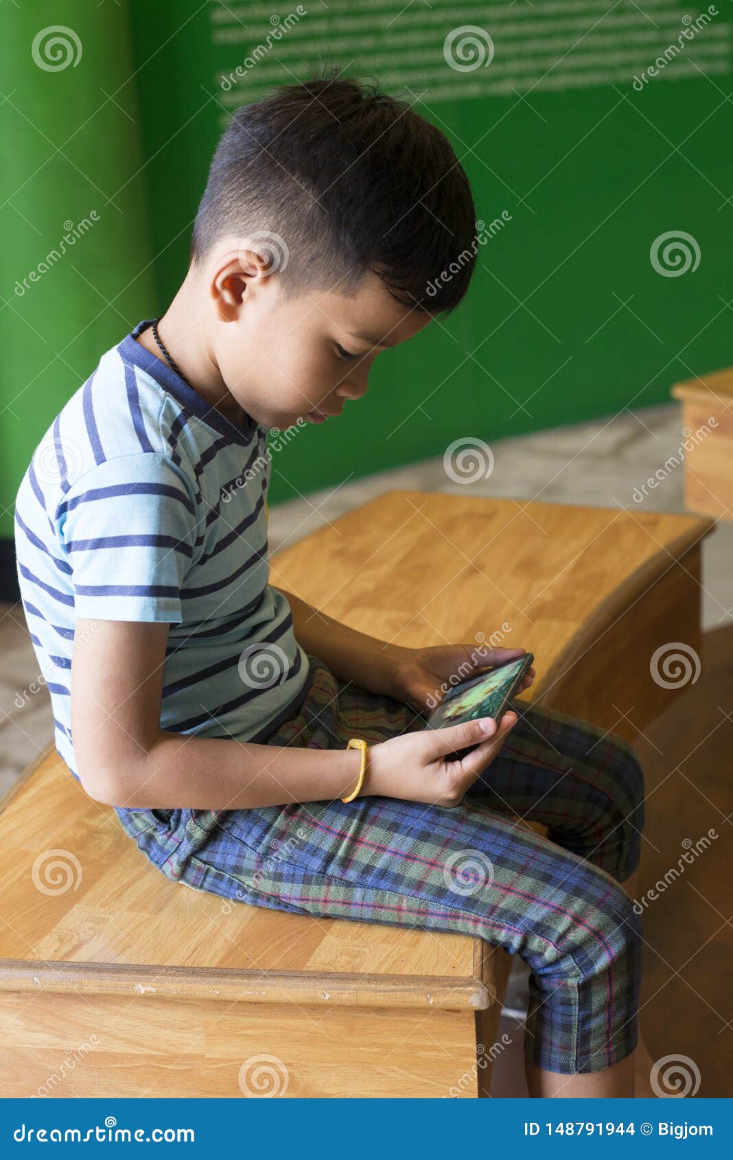 Child Looking at the Screen, Playing Games Stock Photo - Image of ...