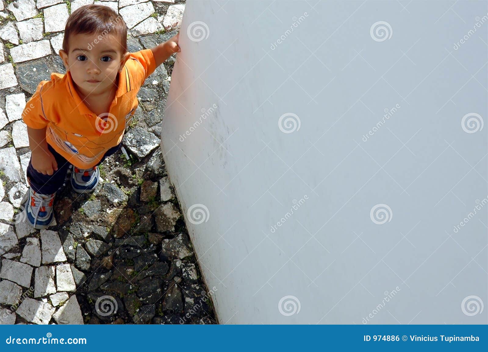 Child looking upward stock photo. Image of child, floor - 974886