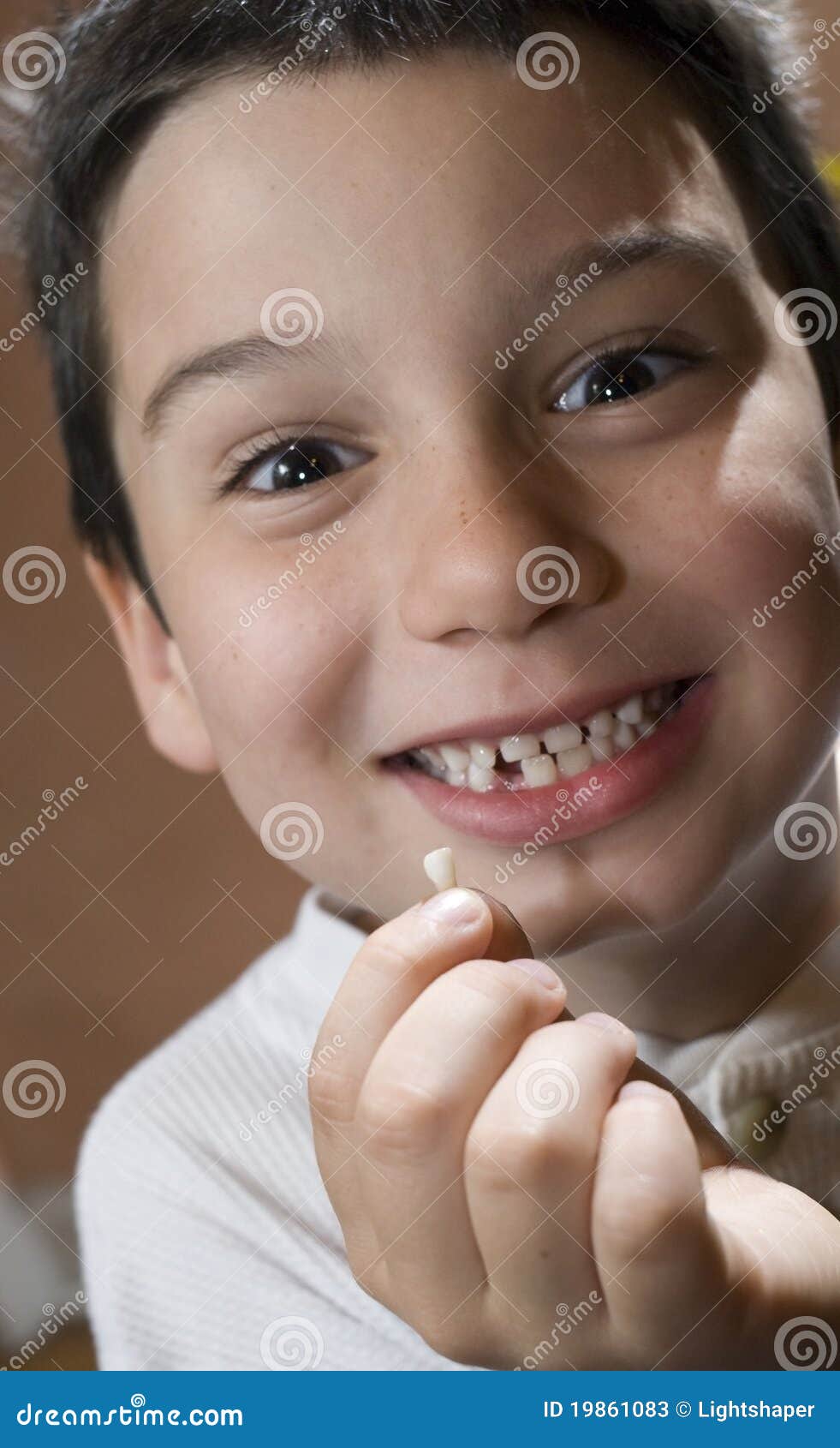 Child with lost tooth stock image. Image of tooth, childhood - 19861083