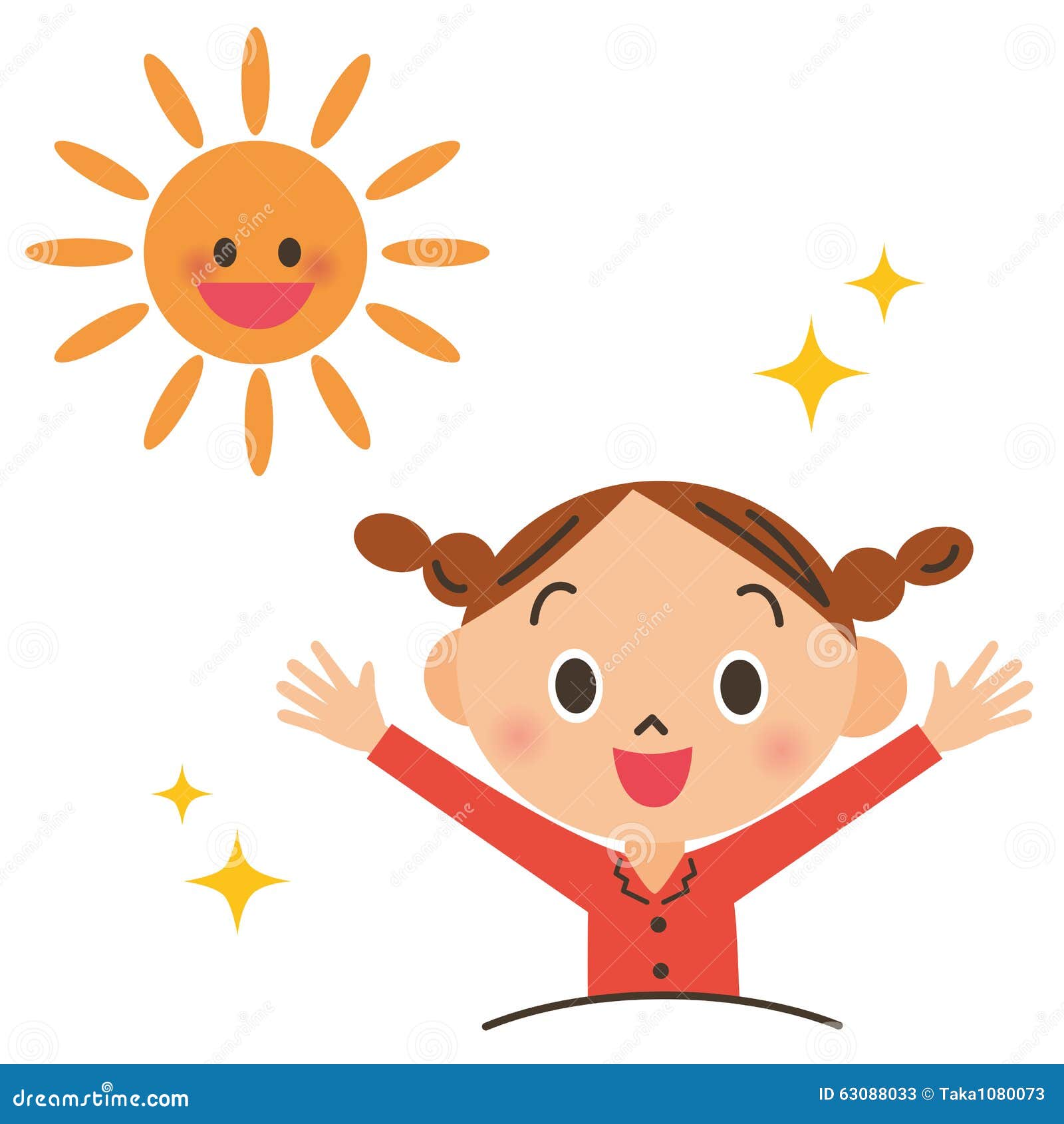 Child of the Lying Down and Getting Up Stock Vector - Illustration of ...