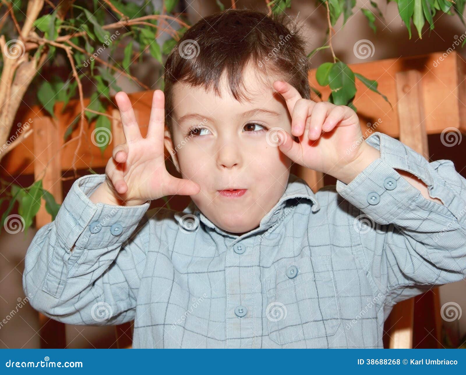 Child make a face stock photo. Image of indoor, portrait - 38688268