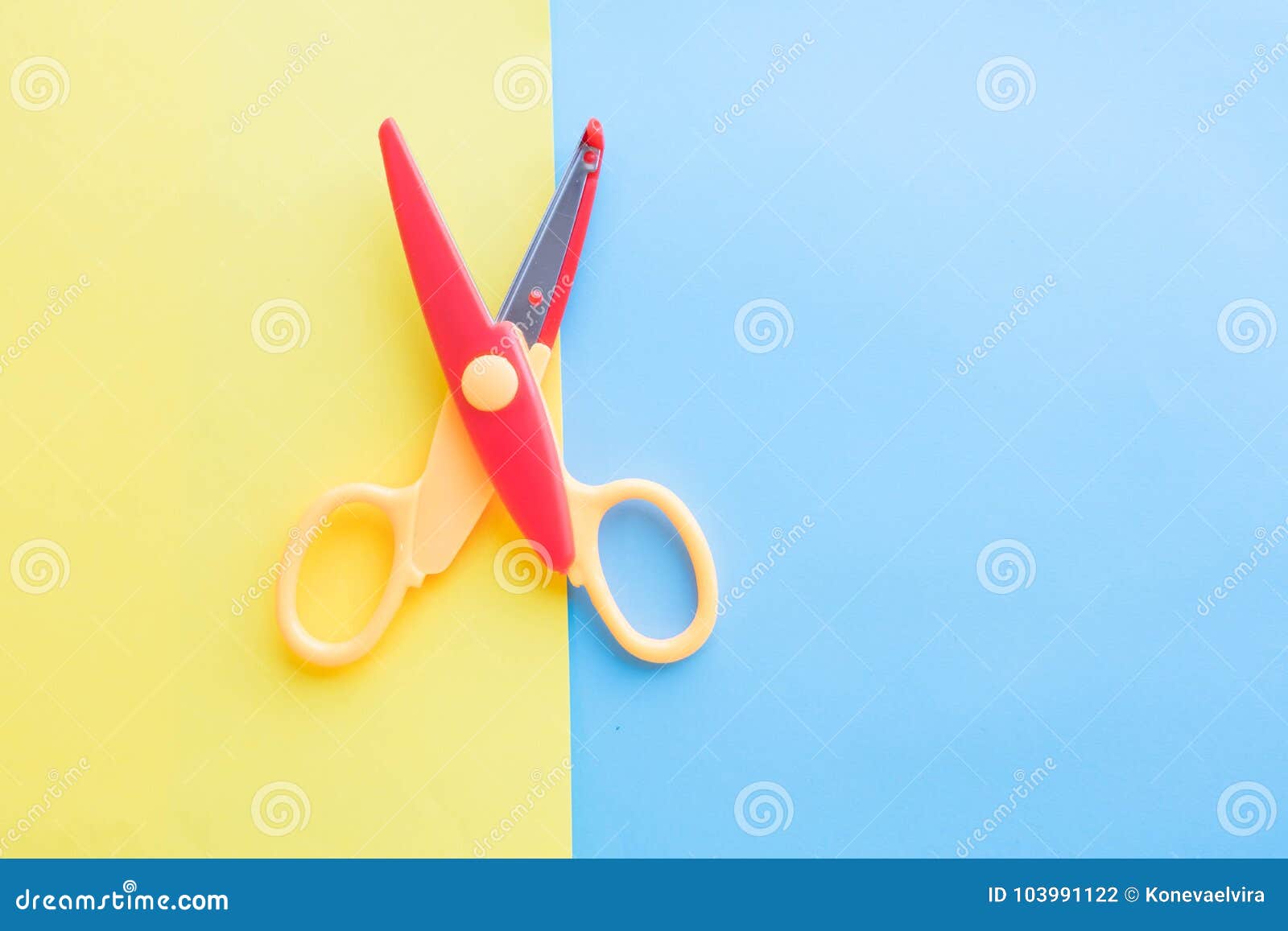 The Child Makes Decoration. Scissors, Colored Paper. Art Project, a ...
