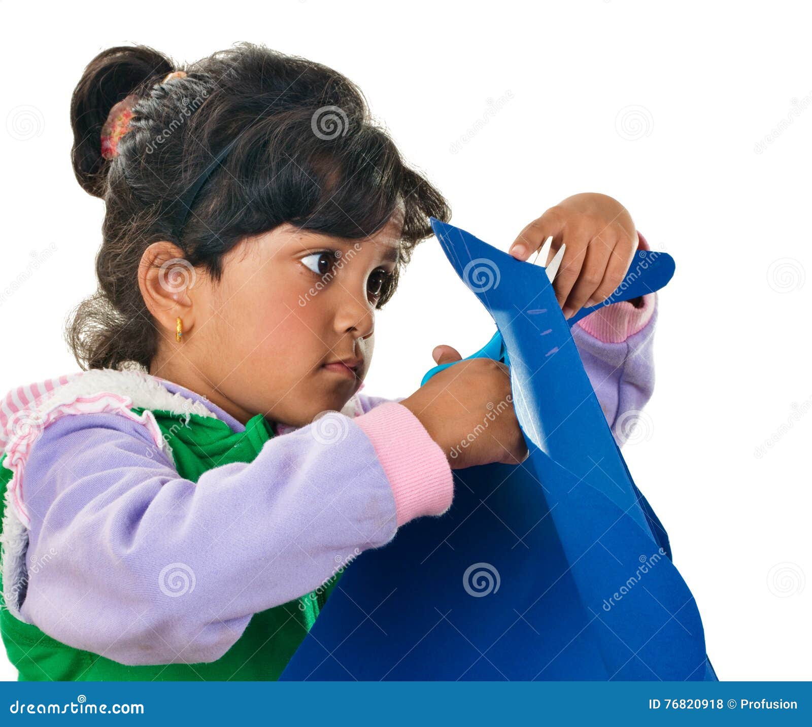Child is making project stock photo. Image of indian - 76820918