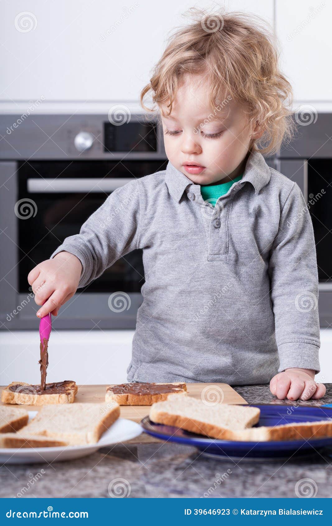 Child making sandwich stock image. Image of mealtime - 39646923