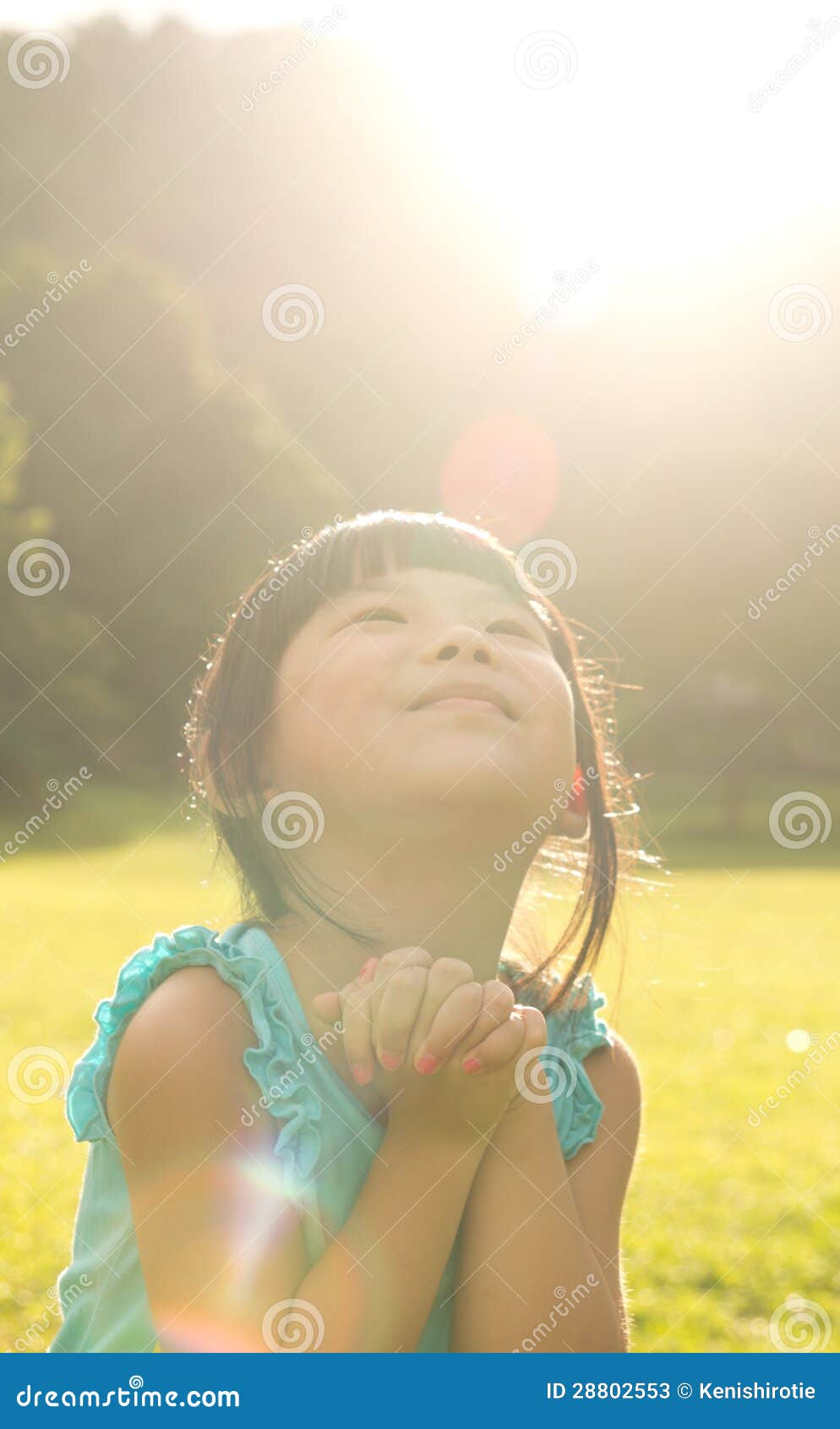 Child is making wish stock image. Image of lifestyle - 28802553