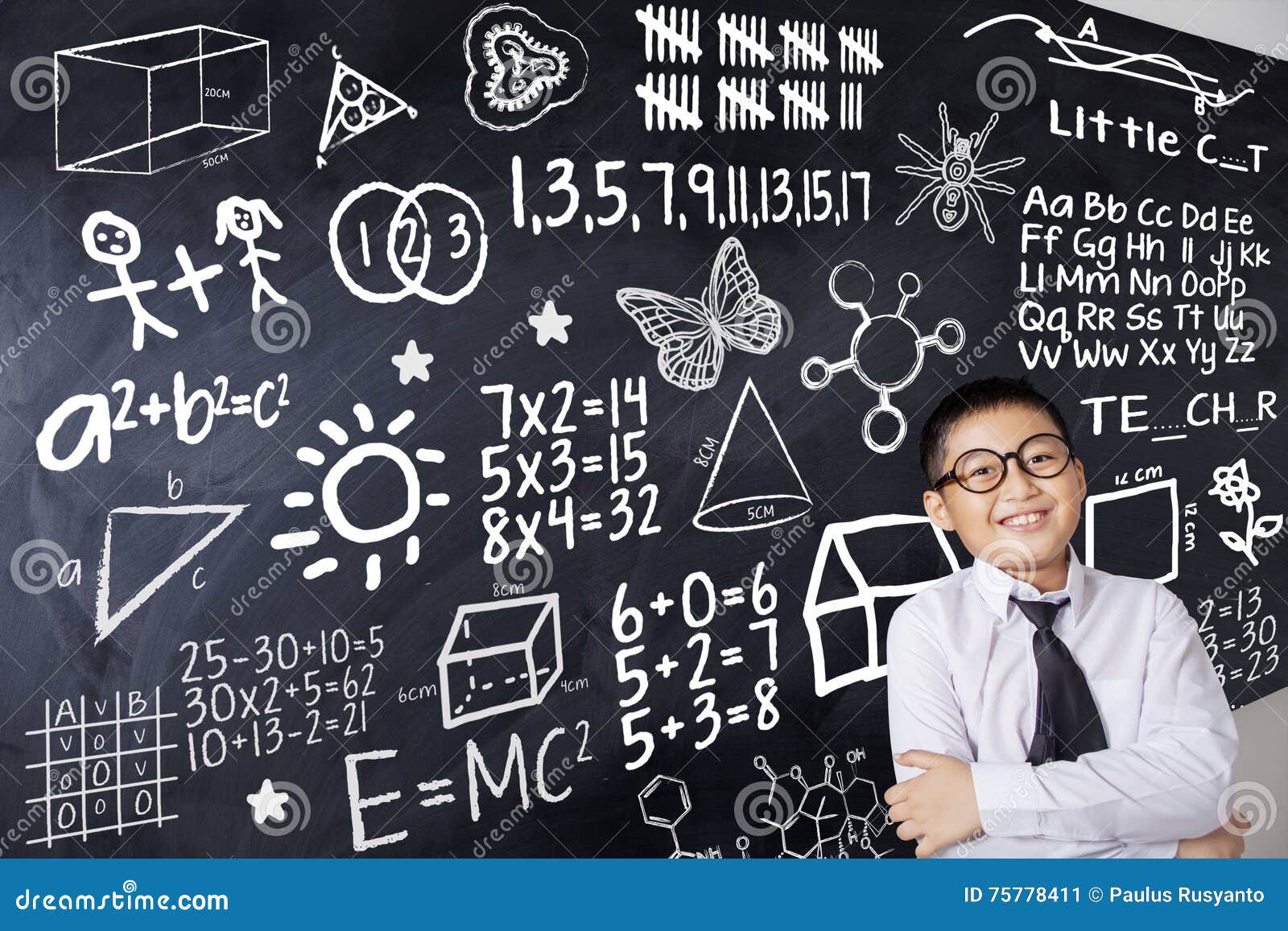 Child and Mathematics Formula Stock Image - Image of child, indonesian ...