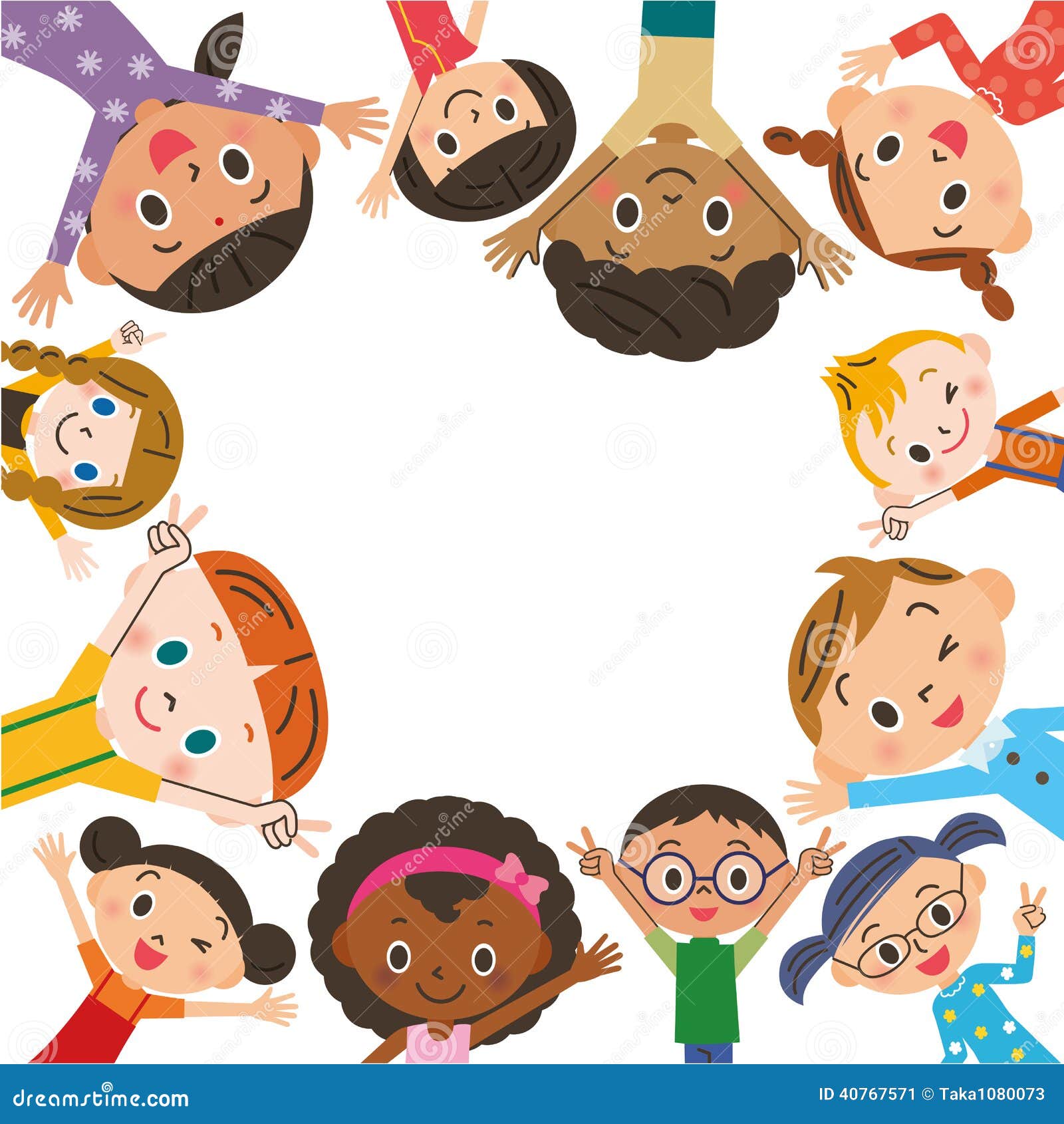Child meeting stock vector. Illustration of smile, title - 40767571