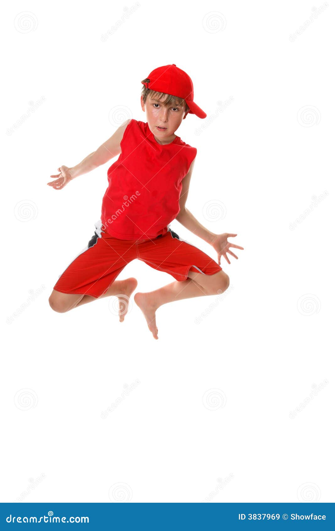 Child mid jump stock image. Image of full, active, leap - 3837969