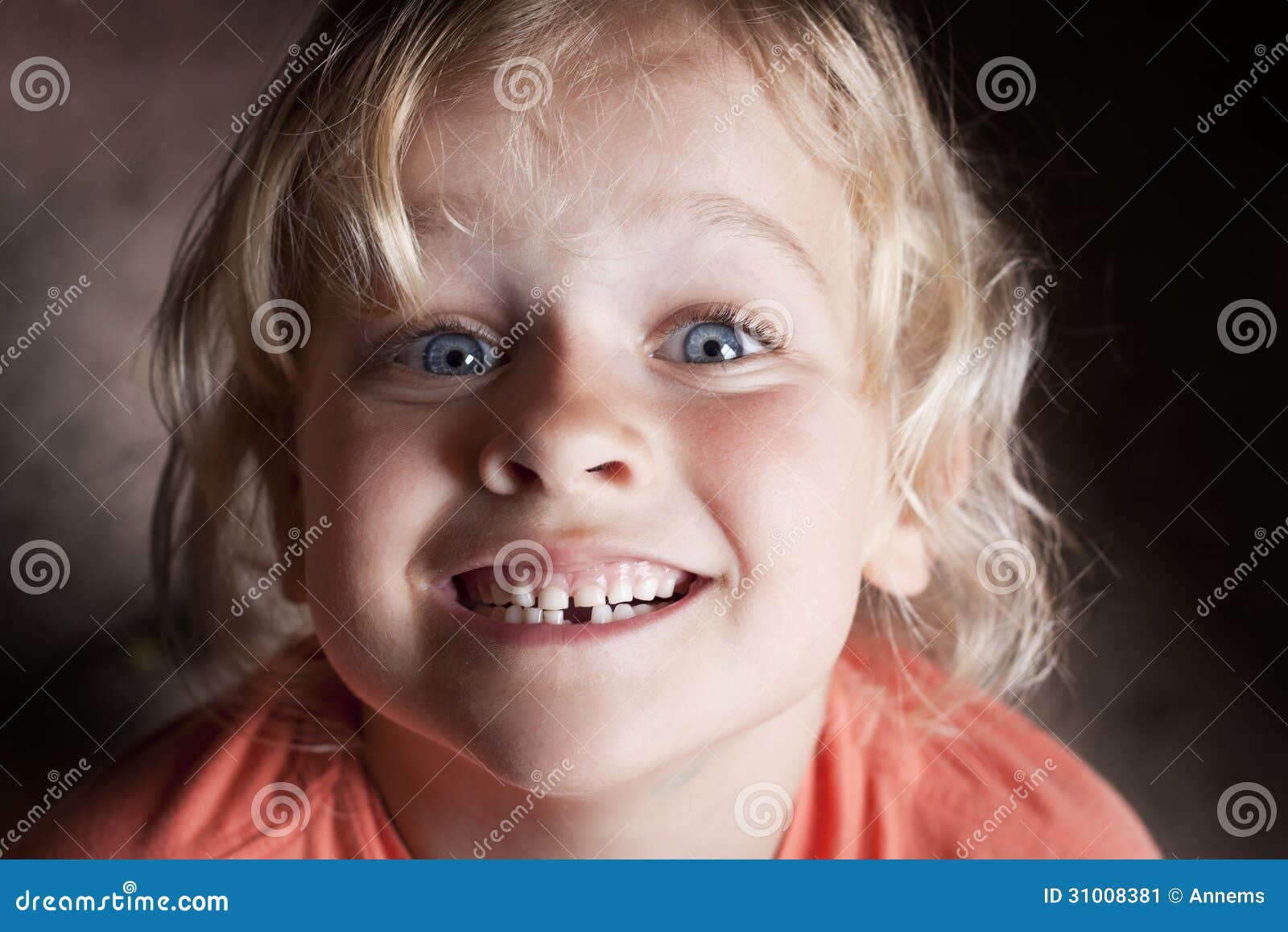 Child with missing tooth stock image. Image of blond - 31008381