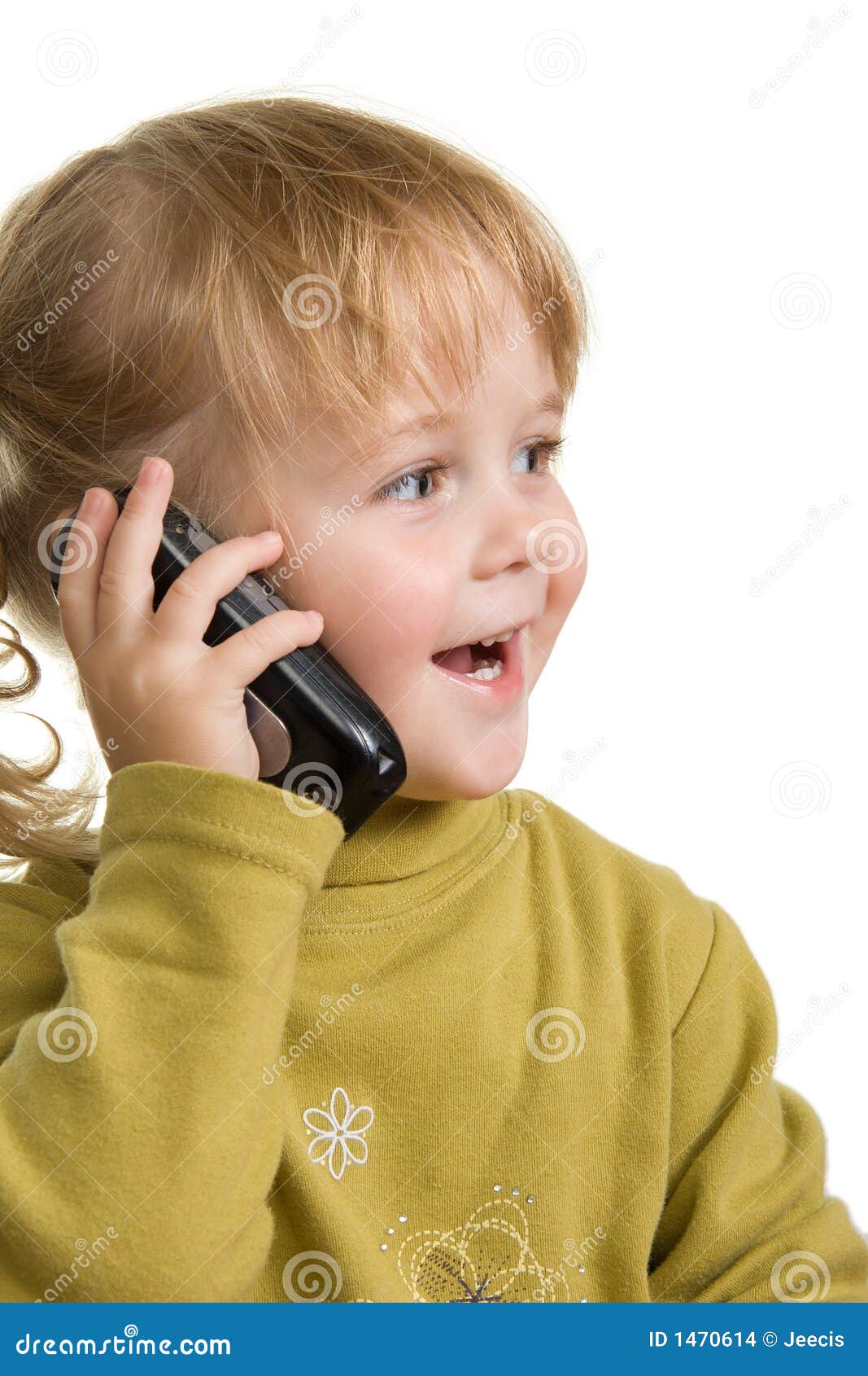 Child with mobile phone stock photo. Image of mobile, phone - 1470614