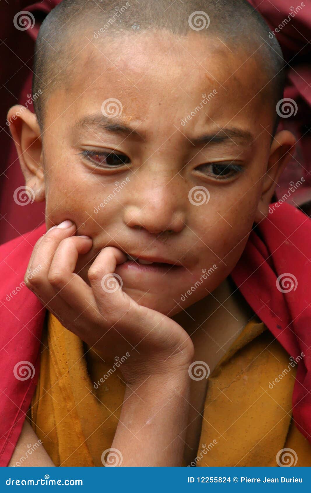 CHILD in MONASTERY of LADAKH Editorial Stock Image - Image of pupil ...